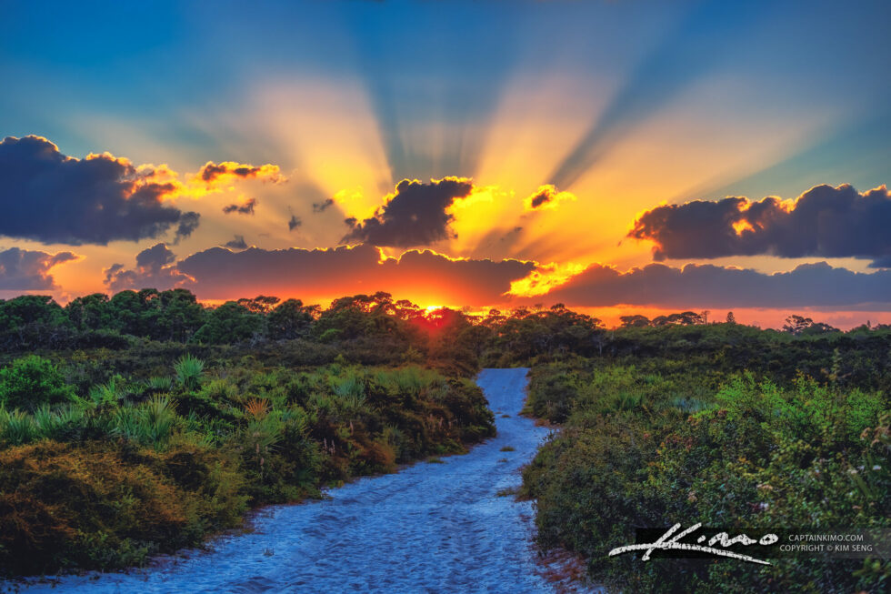 Radiant Trails Floridas Sunset Symphony in the Sand Juno Beach Florida ...
