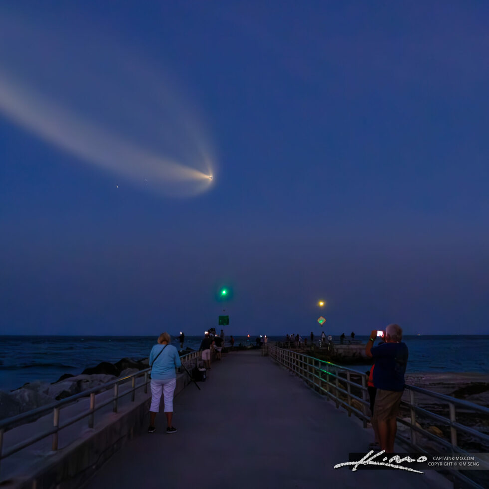 Rocket Launch Jupiter Inlet | Royal Stock Photo