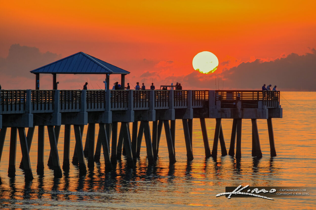 Closeup Golden Sun Juno Beach Sunrise June 07 2024 | Royal Stock Photo