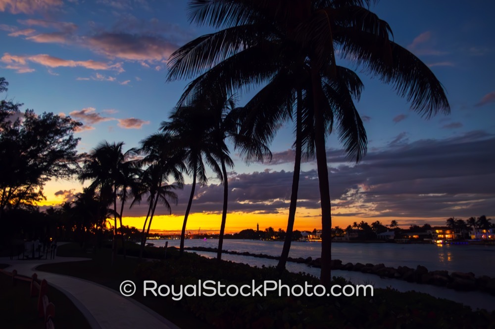 Evening Leisure Highlights Vibrant Sunset Views at Jupiter Beach Park ...