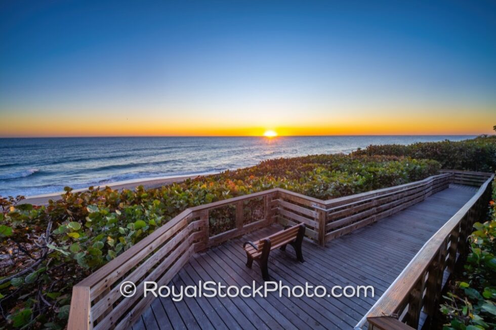 Coastal Walkway to Jupiter Beach Provides Stunning Sunrise Views for ...
