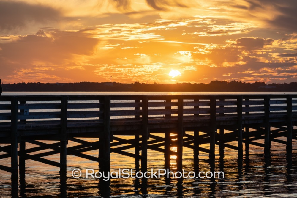Captivating Sunset Views Over Melbourne Beach Pier Highlight Floridas ...