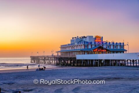 Inviting Sunrise Blush Highlights Daytona Beach Piers Charm Perfect for ...