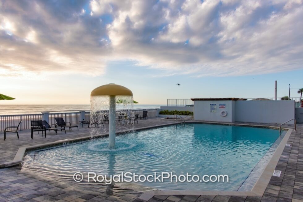 Coastal Poolside Experience with Stunning Ocean Views at Daytona Beach ...