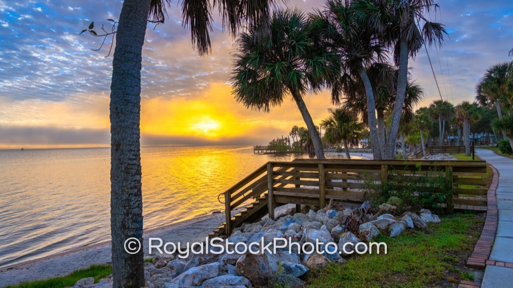 Explore the Scenic Boardwalk and Golden Sunrise at Castaways Point Park ...